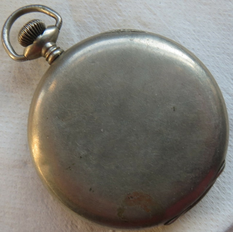 Estima Pocket Watch Open Face nickel chromiun case 49,5 mm. in diameter ...