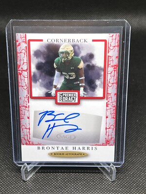 2021 Sage Hit Autographs #A130 Brontae Harris RC Red | eBay