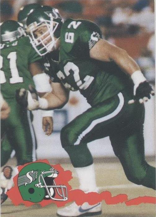 1991 Royal Studios Saskatchewan Roughriders - Vic Stevenson #62 (RC ...