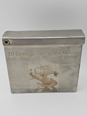 10th Infantry Division Poland 1939 Bernard Weiss metal cigarette case ...