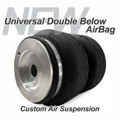 Dual Pack - 22mm Double Bellow Air Ride Springs Bags Suspension Special ...