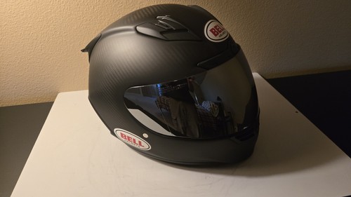 Carbon Fiber Bell Star Road / Race Helmet W/ Extra Visors And Bag | eBay
