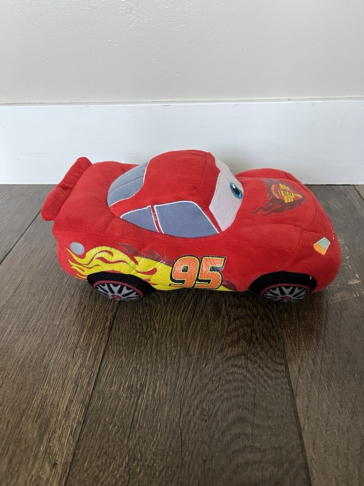 Disney Pixar Cars Lightning McQueen Plush Toy 12” Kohls Cares Red Race ...