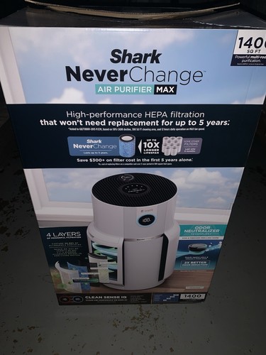 Shark NeverChange Air Purifier Max 1400 SQ. Ft White | eBay