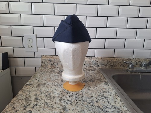 U.S. Air Force Man's Poly/Wool Air Force Blue Garrison Cap Size 7 3/8 ...