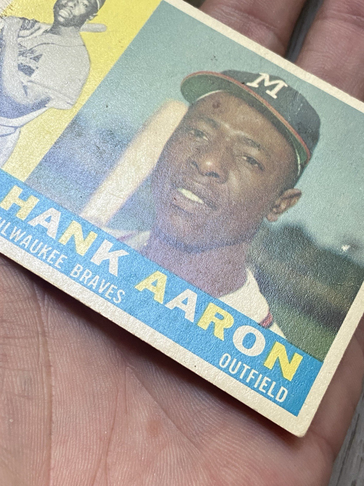 1960 MLB Topps Baseball | Hank Aaron | #300 | Milwaukee Braves ...