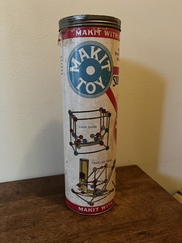 Vintage 1939 Super Makit Toy W.R. Benjamin Co. Contains 150 Original ...