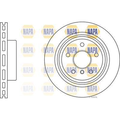 2x Brake Discs Vented For BMW 5 Series F11 530d Napa Rear 34206894381 ...