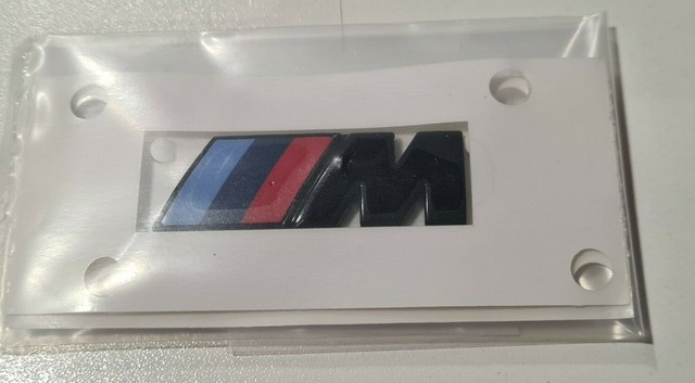 BMW Genuine 1 2 3 Series X3 X4 Z4 Gloss Black M Side Badge Decal ...