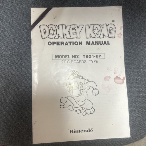 Nintendo DONKEY KONG Arcade Video Game Manual - good used original | eBay