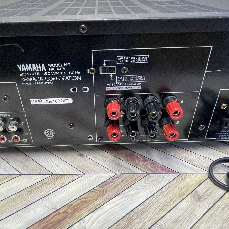 Yamaha RX-496 Natural Sound Stereo Receiver No Remote Tested and Works ...