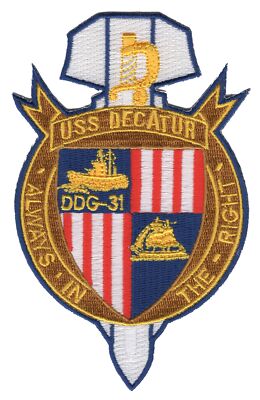 DDG-31 USS Decatur Patch | eBay