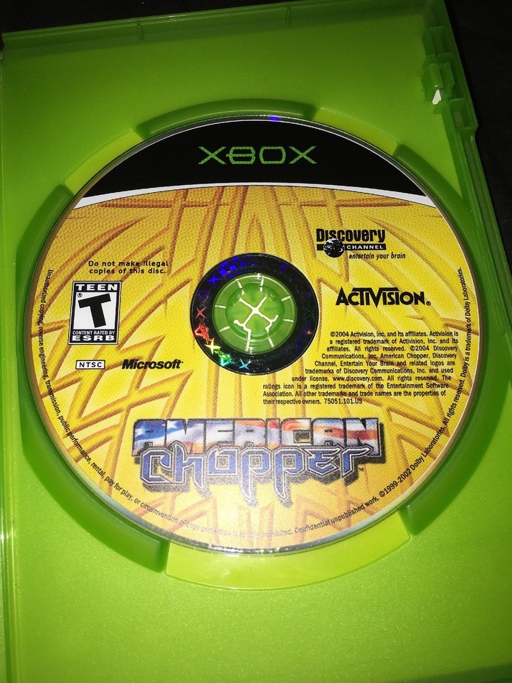 American Chopper - Original Xbox Game 47875750517| eBay