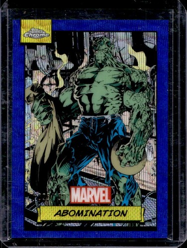 2024 Topps Chrome Marvel Abomination Blue Wave Refractor #/150 #48 | eBay