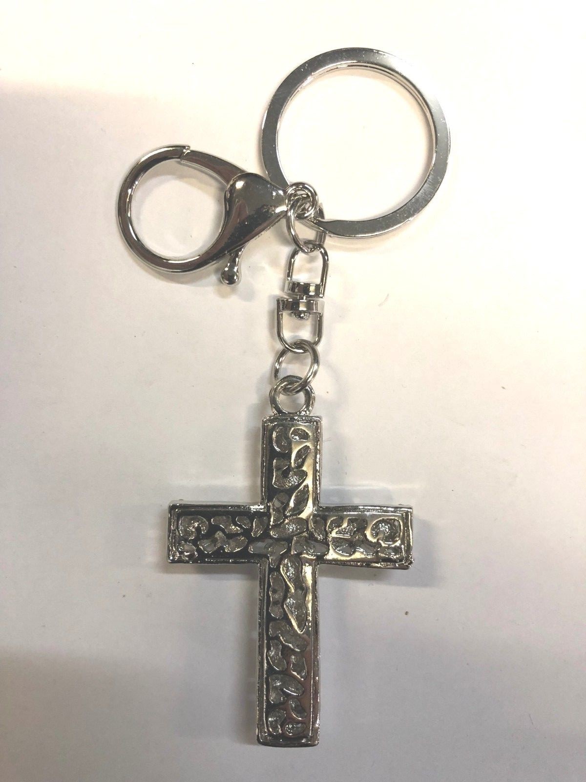 Diamante Cross Key Ring Enameled Figurine | eBay Australia