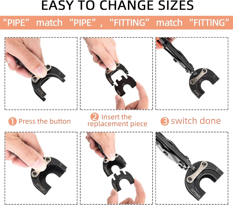 Push to Connect Removal Tool Disconnect Tongs for 1/2”, 3/4”, 1” Push ...