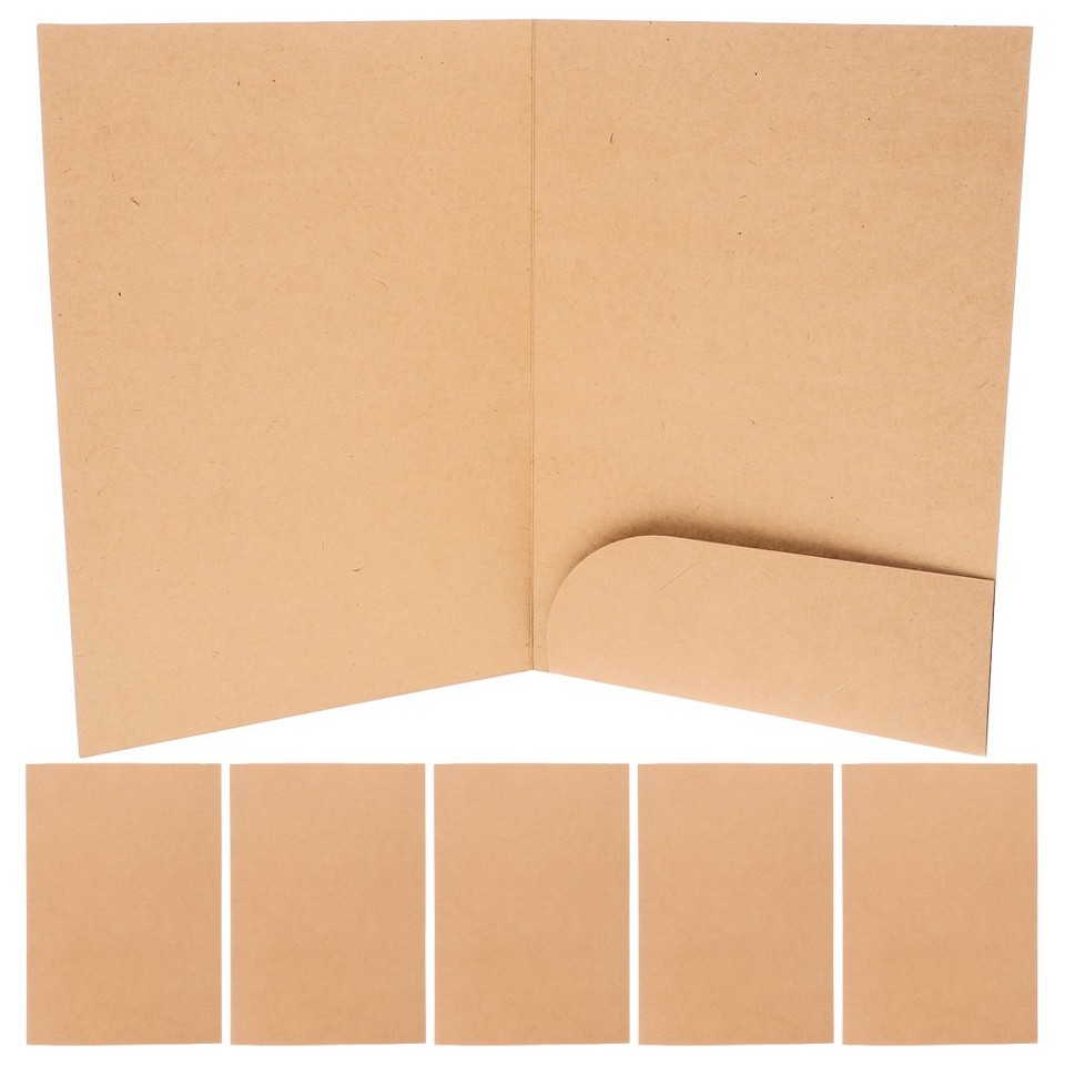 10 Pcs Kraft Paper Folder Important Document Organizer File Organiser ...