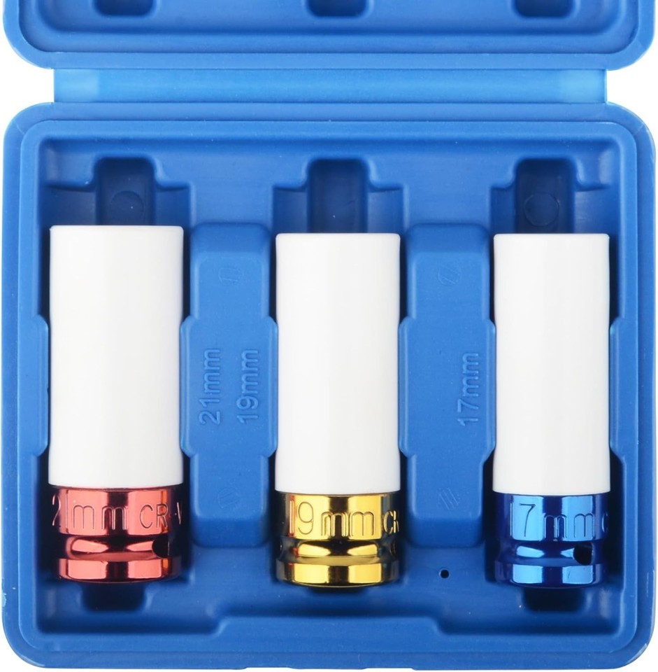 Professional 1/2-Inch Drive Metric Socket Set with Protective Sleeve ...