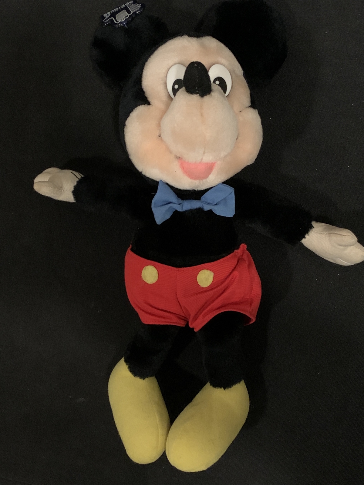 Vintage Mickey Mouse Floppy Plush Doll Applause Walt Disney Productions ...