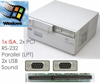 Compact PC + Isa Slot With Windows 95 1,2GHZ 256 MB 2x USB Rs 232 Lan ...