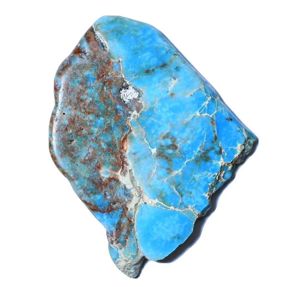 Natural Blue Ridge Turquoise 87.5 Ct Polished Slab Untreated Certified ...