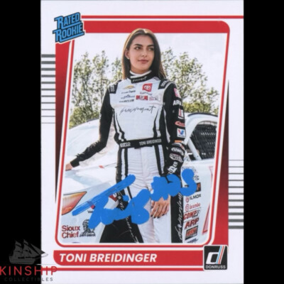 Toni Breidinger signed 2022 Panini Rookie Trading Card NASCAR Auto R49 ...