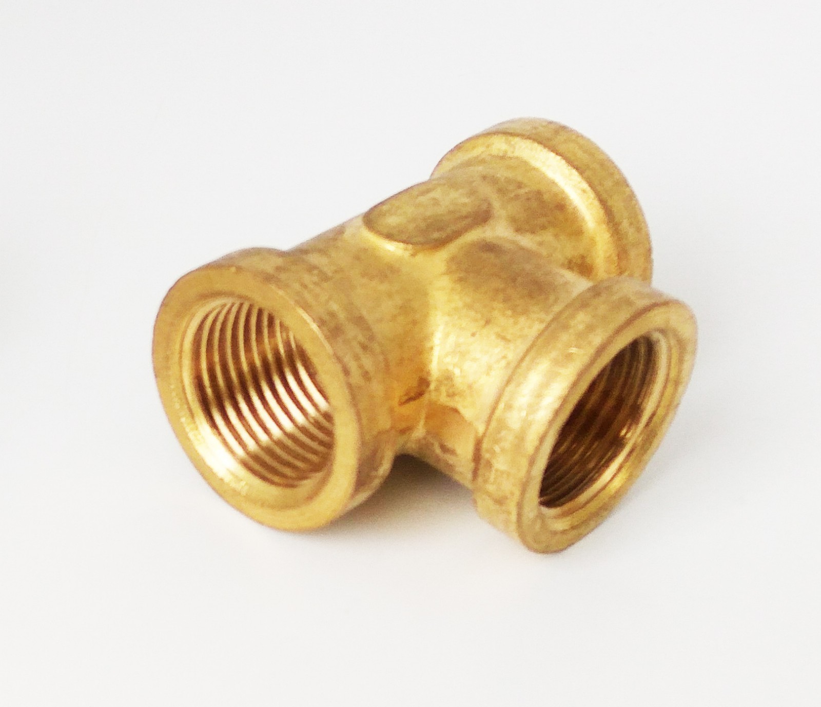 M/F Brass BSP Thread Equal 3 Way T Shape Tee Connectors Adaptors ...