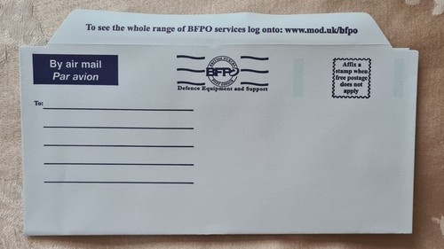 10 x BFPO By Air Mail Par Avion Forces Air Letters Envelopes - Mod Form ...