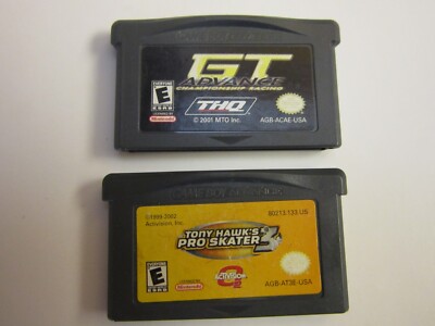 GAMEBOY ADVANCE 2 GAMES Tony Hawk’s Pro Skater 3/ GT ADVANCE ...