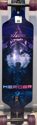 Pre-Owned Zumirez Mystic Wolf 2.0 Mercer Wooden Longboard 40” Some ...