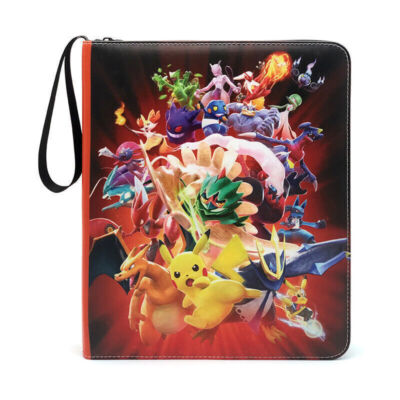 Leather Pokemon Cards Binder Album Book Game Card Collectors Portfolio ...