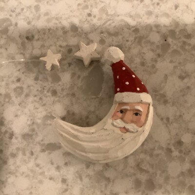 Santa moon ornament Dept. 56 | eBay