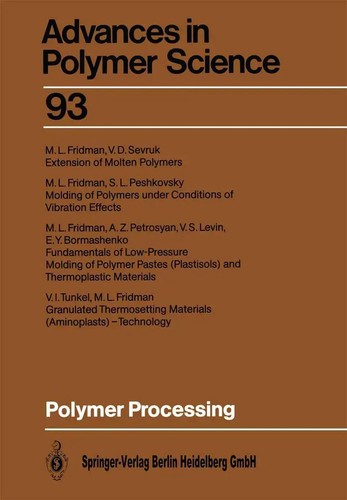 Michael L. Fridman | Polymer Processing | Taschenbuch | Englisch (2013) | xi 3662150417 | eBay.de