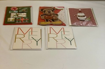 5 Hallmark Signature Christmas Cards with Envelopes and In Cellophane ...