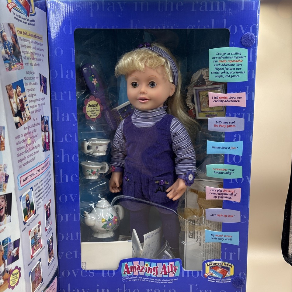 Playmates 1999 Blonde AMAZING ALLY Interactive Doll New in Box READ | eBay