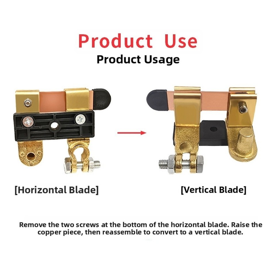 Brass Car Battery Negative Terminal Disconnect Switch Fits 1113mm Size ...