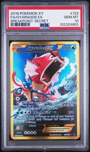 2016 Pokemon XY Breakpoint Secret Rare Gyarados Ex #123 PSA 10 | eBay