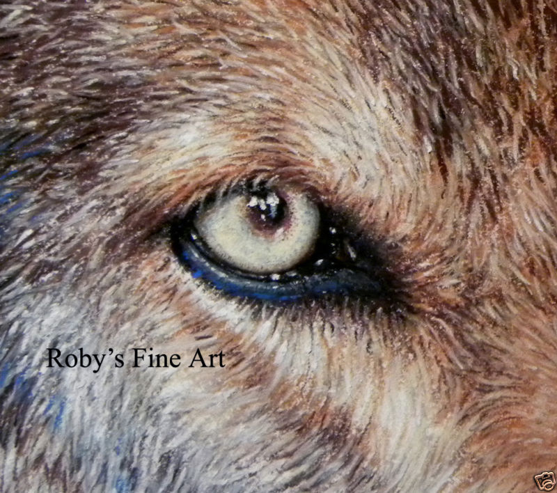 Matted Timber Wolf Art Print Giclee "Wolf Eyes" 11x14 Mat by Artist ...