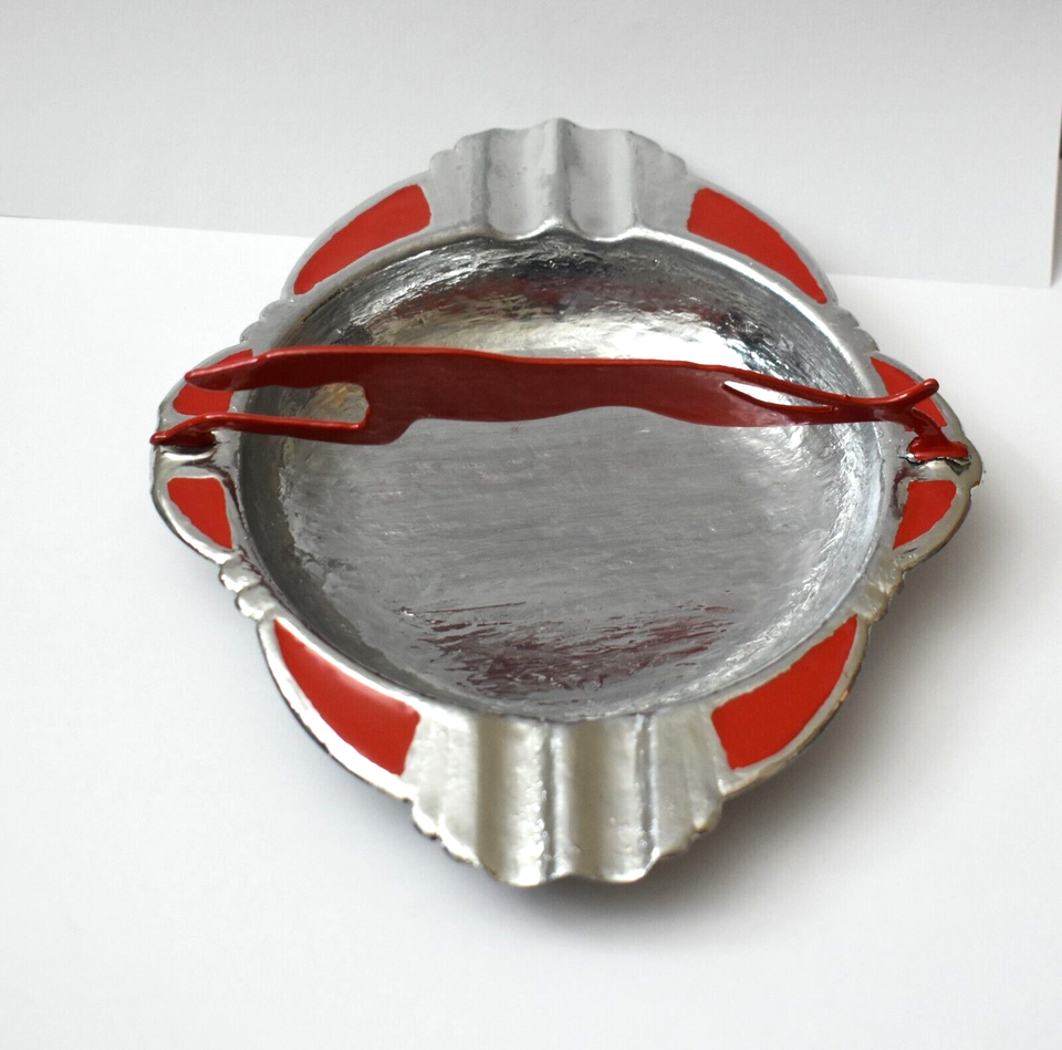 Art Deco Greyhound Bus Line Ashtray Antique Ryson U.S.A. Handled | eBay