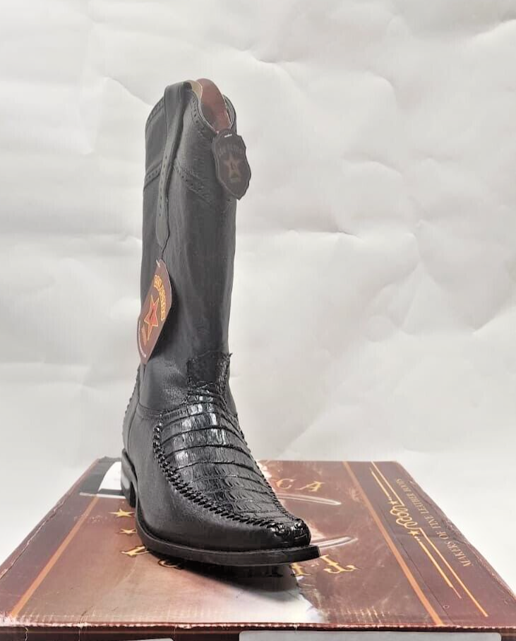 Los Altos Men's genuine python Belly Tejida cowboy exotic Boots ...