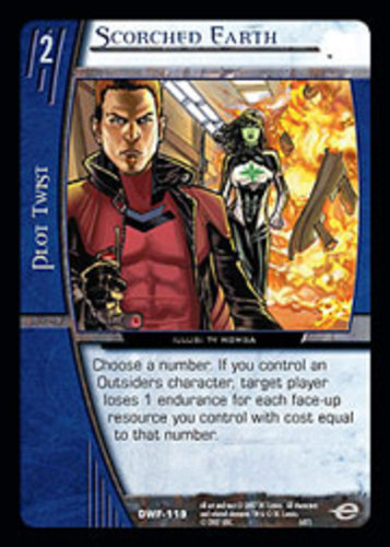 VS System: Scorched Earth - Foil [Played] DC Worlds Finest TCG CCG ...