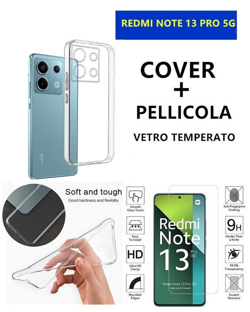 Redmi Note 13/13 Pro 5G e 13 Pro+: migliori cover, pellicole ed ...