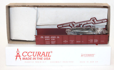 Accurail 3747 HO 41' AAR Steel Gondola kit PRR 290136 Red NIB | eBay
