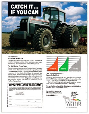 1990 White Workhorse Tractors -Original Print Advertisement (8in x 11in ...