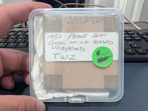 1950 United States Silver Proof Set 5 Coin SEALED in Original Box (AJEJ ...