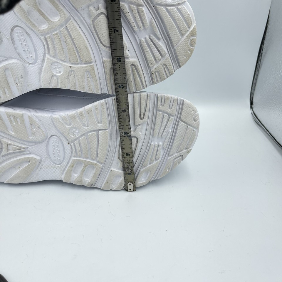 CROSS TREKKERS White Mens sz 7.5W Shoes Double Strap hook and loop ...