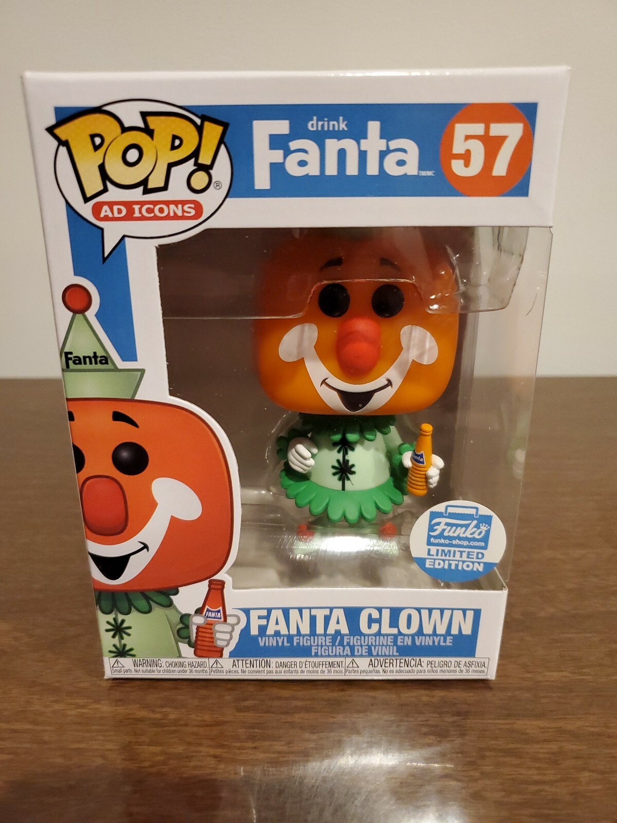 Funko Pop! Ad Icons Fanta Clown 57 Funko Shop Exclusive Double boxed ...