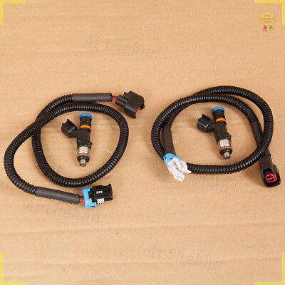 Fuel Injectors & Harness PAIR For polaris RZR Ranger 800 11-14 1204318 ...