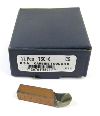 12pcs ACT TSC-6 Grade C5 Carbide Brazed Lathe Tool Bits 3/8" x 3/8 ...