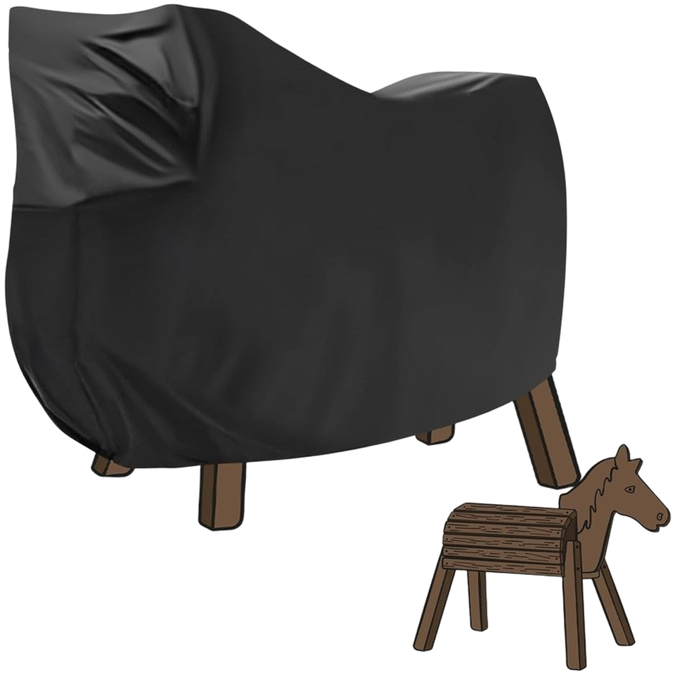 UV Resistant Wood Horse Cover 210D Oxford Fabric for Long Term Outdoor ...